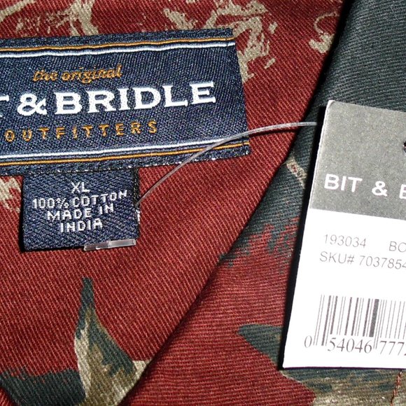 Bit & Bridle | Shirts | Bit Bridle 9s Original Vintage Western Mens ...